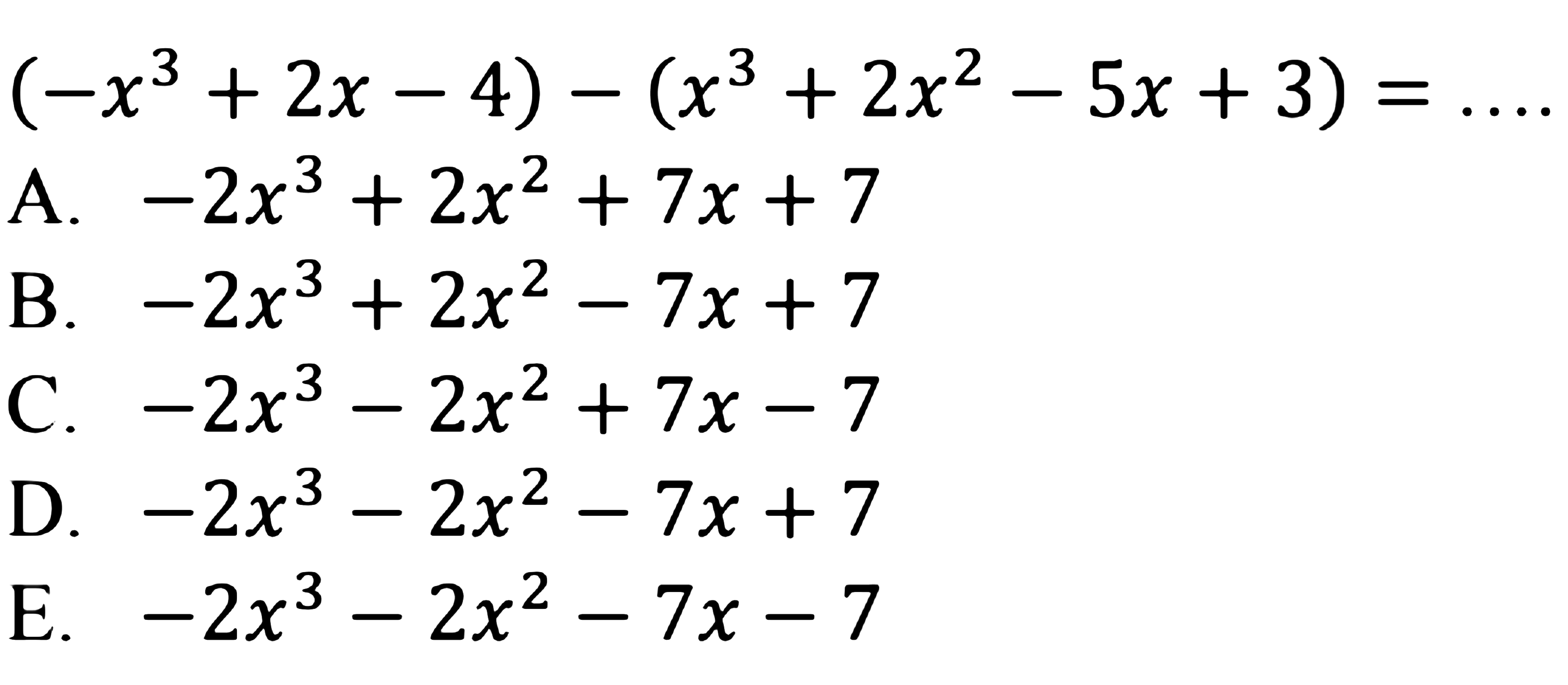  x 3 2x 4 x 3 2x 2 5x 3 