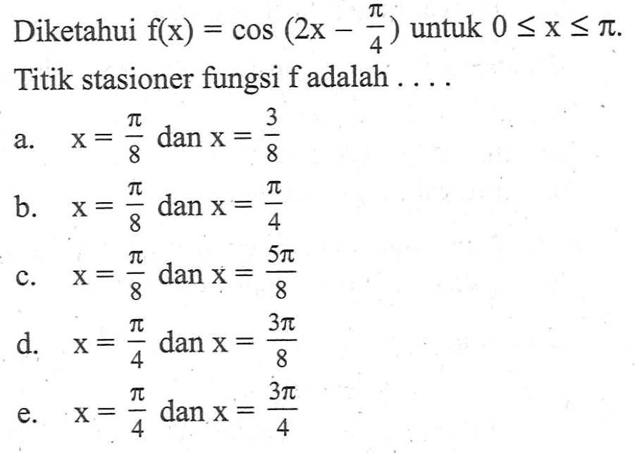 Nilai Minimum Dan Maksimum Fungsi Trigonometri Idschool BUKU