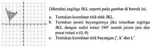 Diketahui segitiga JKL seperti pada gambar di bawah ini.