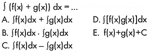 integral (f(x)+g(x)) dx=....
