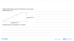 Gambar berikut tentang tangga di rumah dengan 14 anak tan...