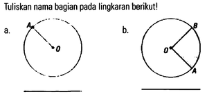 Tuliskan nama bagian pada lingkaran berikut!